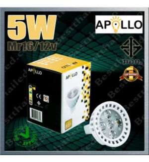 หลอดไฟ LED 12v MR16 5W Apollo - | BestThaiLED.com